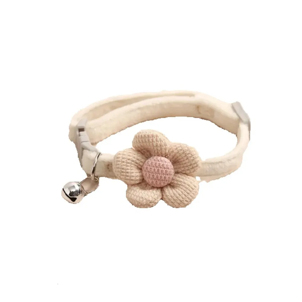 Kitten Collars With Bell Pink Puppy Collar Cute Floral Pet Collar With ...
