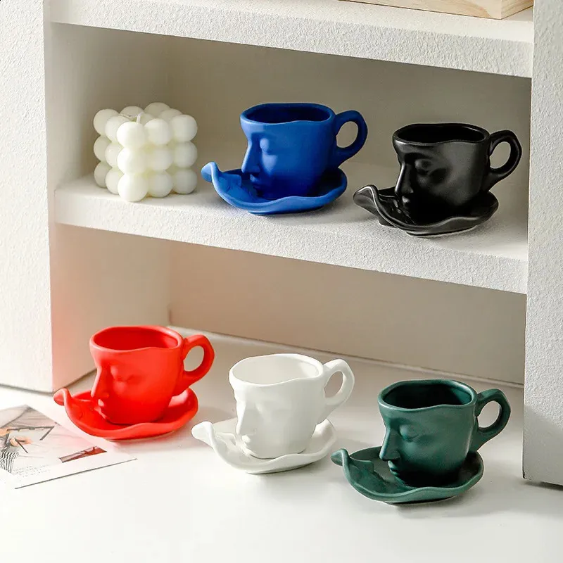 Modern Ceramic Coffee Cup Set - Elegant Espresso & Tea Cups, Unique ...