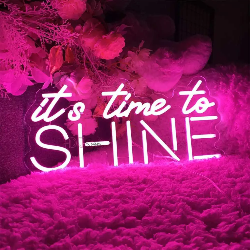 Its Time For The Neon LED Logo To Shine LED Logo USB Home Bedroom Party ...