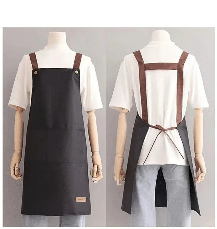 Premium Waterproof Apron with Pockets - Stain Resistant, Large Coverage ...