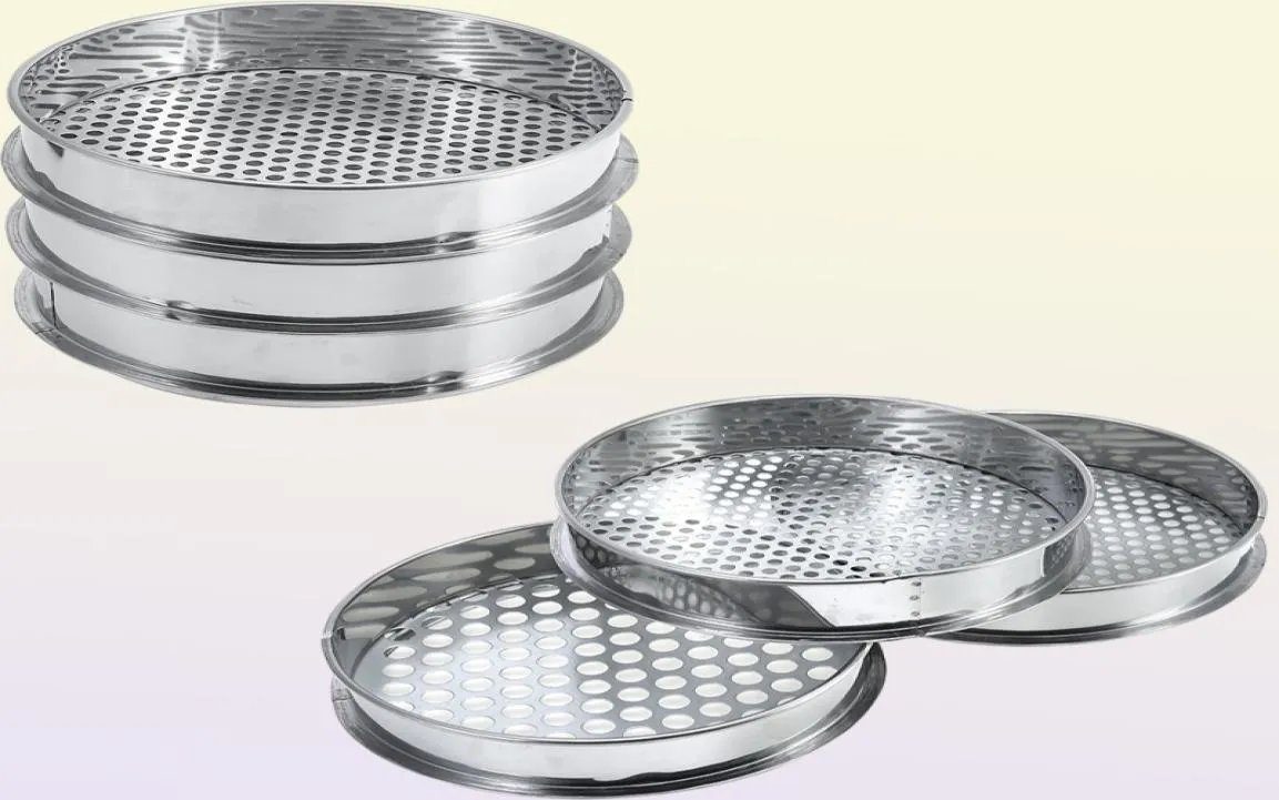 Pewter Metal Garden Sieve For Composting Soil Stones 67x12mm Mesh ...