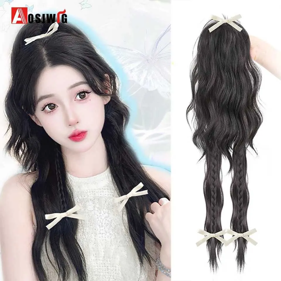 DHgate.com:2024Synthetic Water Pattern Claw Clip in Braid Hair ...
