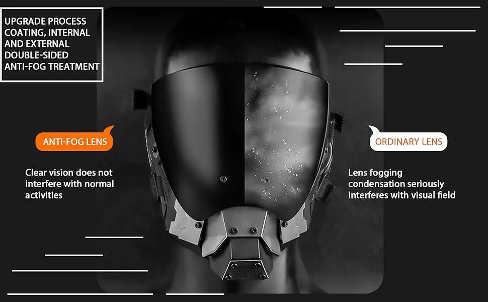 Adult Punk Mask Helmet Techwear Future Mask Halloween Holiday Party ...