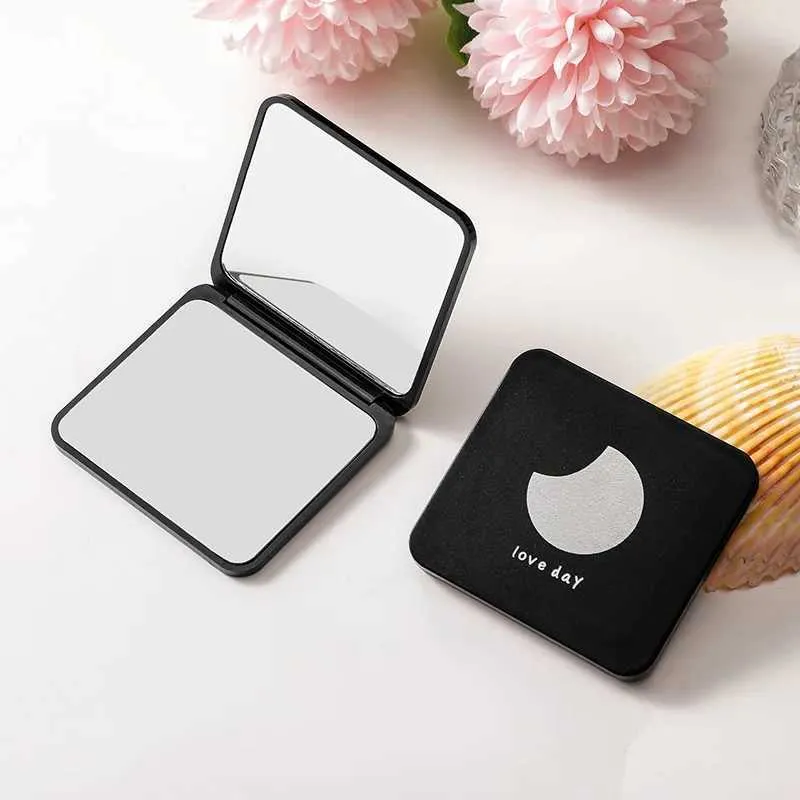 Portable Double Sided Makeup Pocket Mirror - Compact Folding 2-Face ...