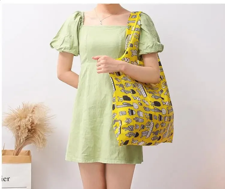 Reusable Shopping Bags Foldable Large Size Heavy Duty Washable Cloth ...