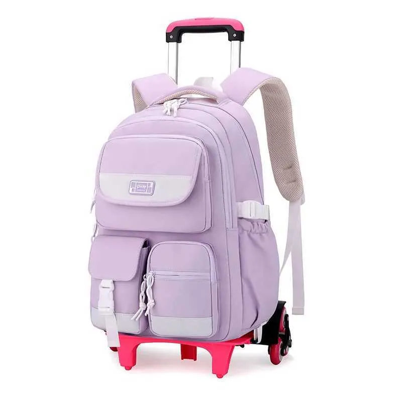 Elementary School Backpacks With Trolley Cart Student Backpack With ...