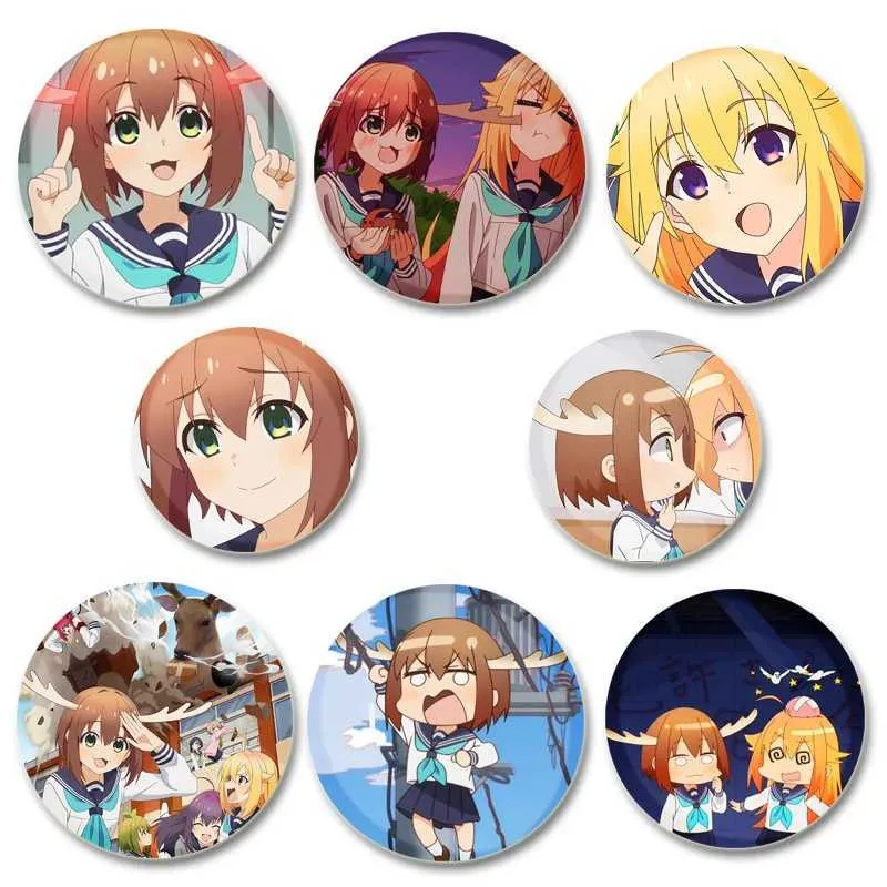 Anime Nokotan Deer Pin: Lindo Broche De Insignia De Hojalata De Dibujos ...