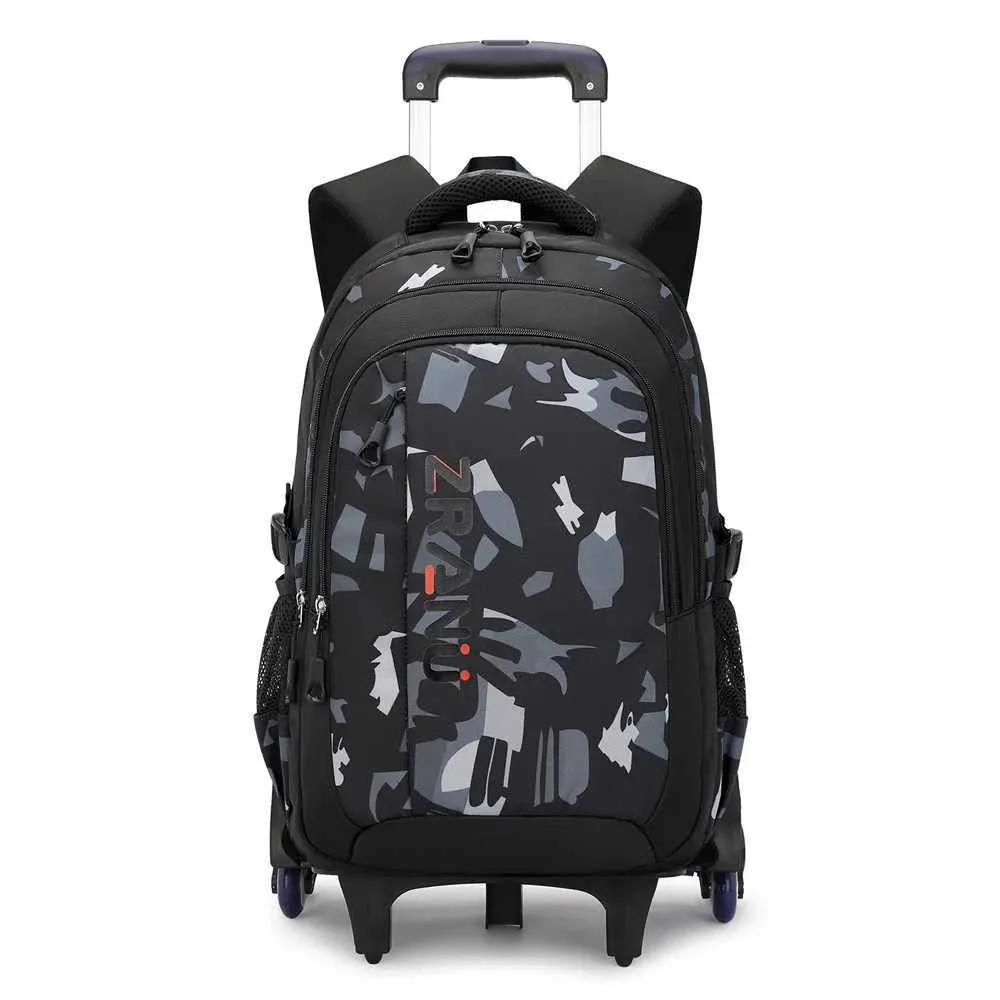 School Backpack Trolley For Boys Men Backpack With Wheels School Bag ...