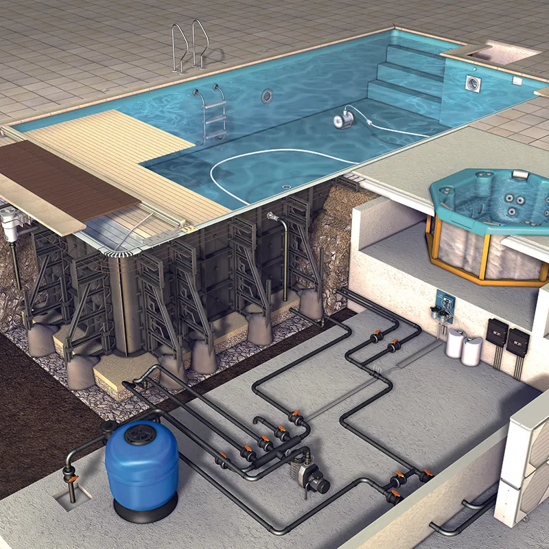 Steel Structure Swimming Pool Manufacturers Custom Spliceable Indoor ...