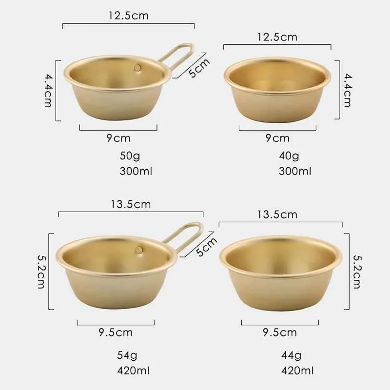Near Me Gold Color Aluminum Traditional Rice Wine Bowl Makgeolli Ramen ...