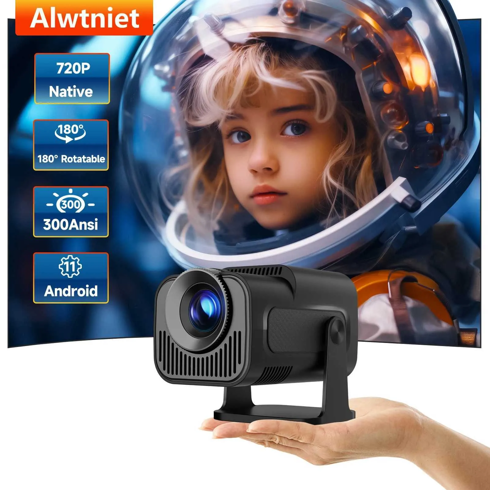 DHgate.com:Alwtniet HY320 Mini Native 720P Android 11 4K Projector ...