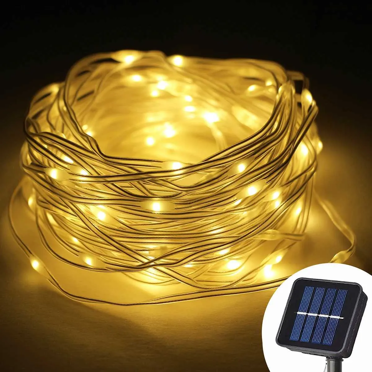 Premium Solar String Lights: Outdoor Fairy LED Garland for Patio ...