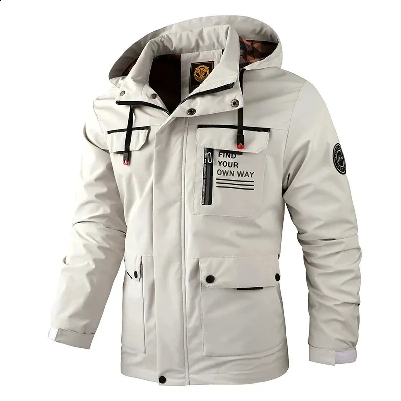 Men's Windbreaker Hooded Waterproof Casual Jacket | DHgate