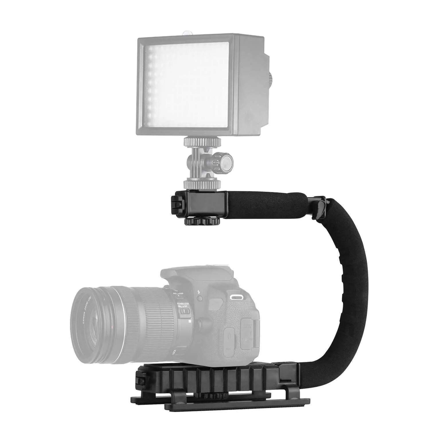 Pro Camera Stabilizer Grip with Flash Mount - Steady Shots, Universal ...