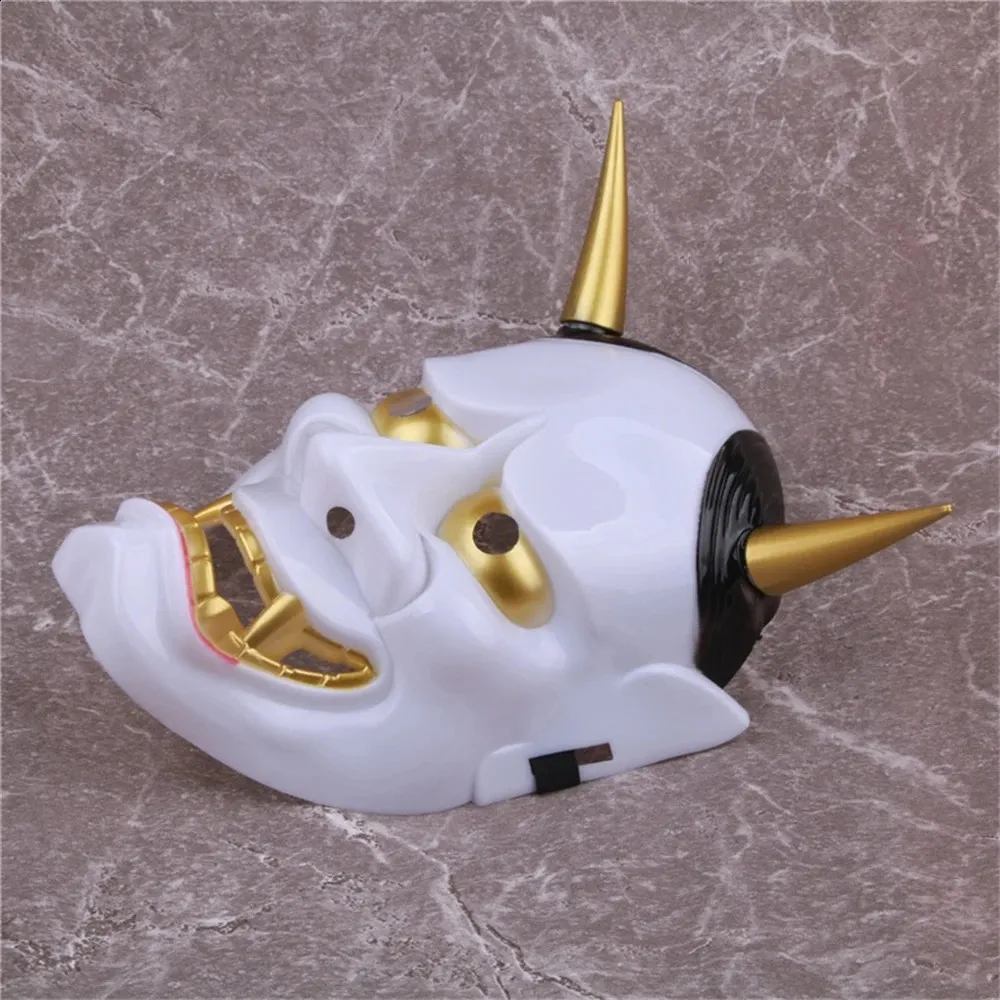 Horror Hannya Mask - Japanese Oni Demon Mask for Halloween Masquerade ...
