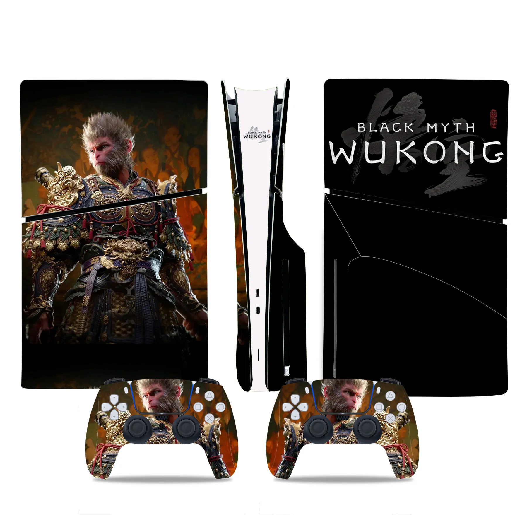 Black Myth: Wukong Anti Scratch Dazzling Skin Sticker For PS5 Slim Disc ...