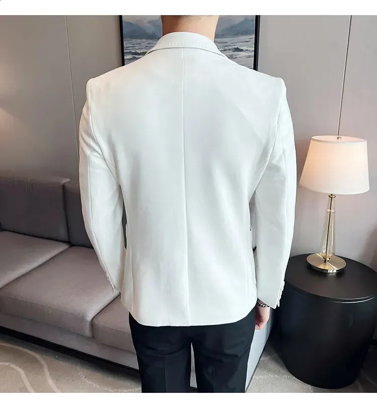 Premium Quality: Men's Business Casual Jacket - Ultra Thin, Solid Color ...