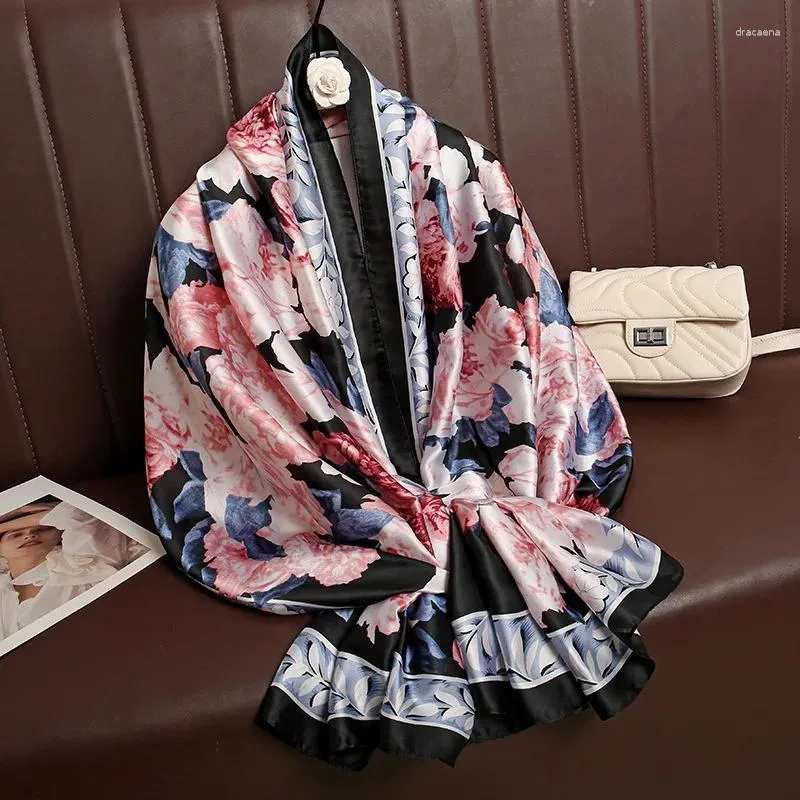 Luxury Floral Silk harrison scarf for Women