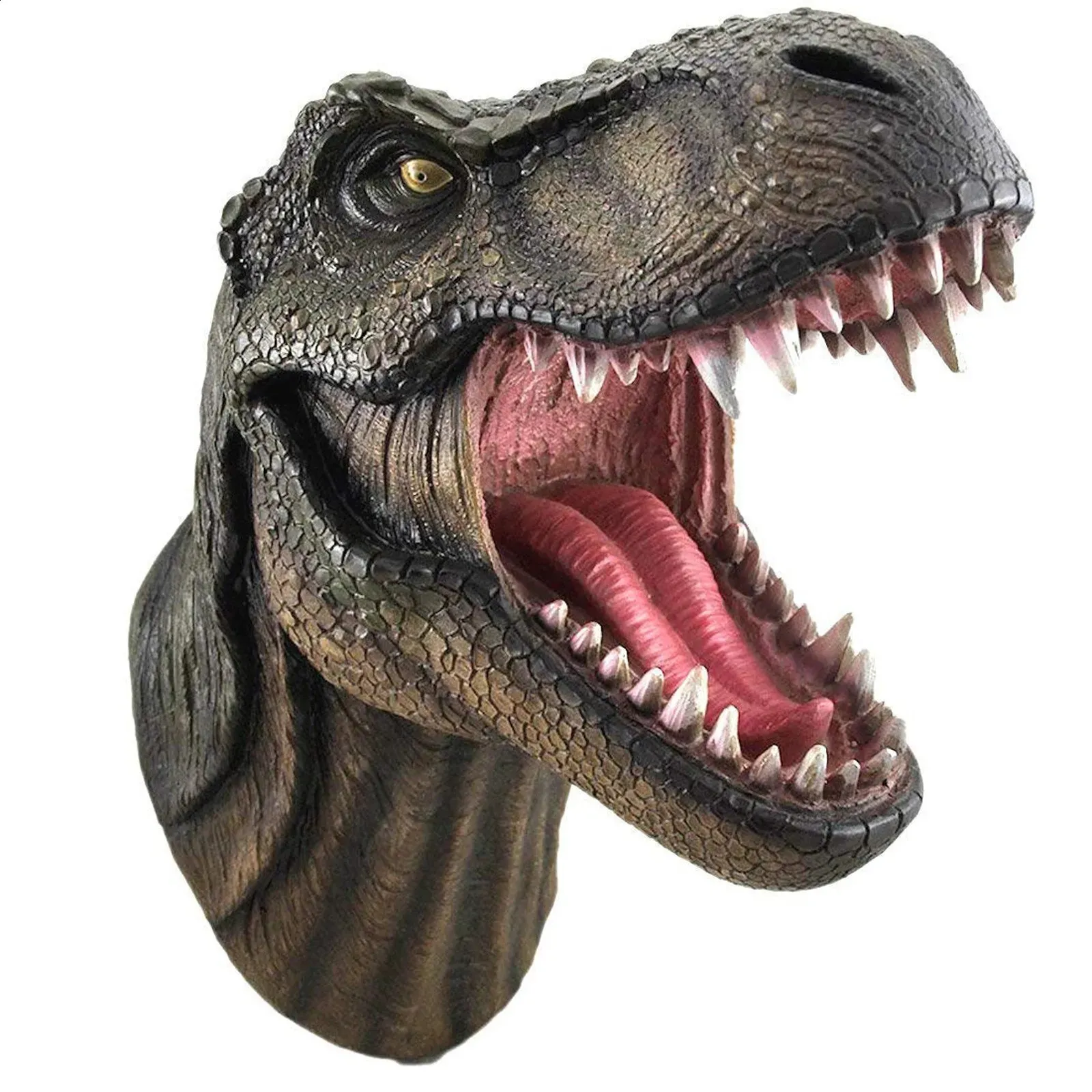 Roaring Decor: 3D Dinosaur Head Wall Art - Realistic Bursting Dinosaur ...