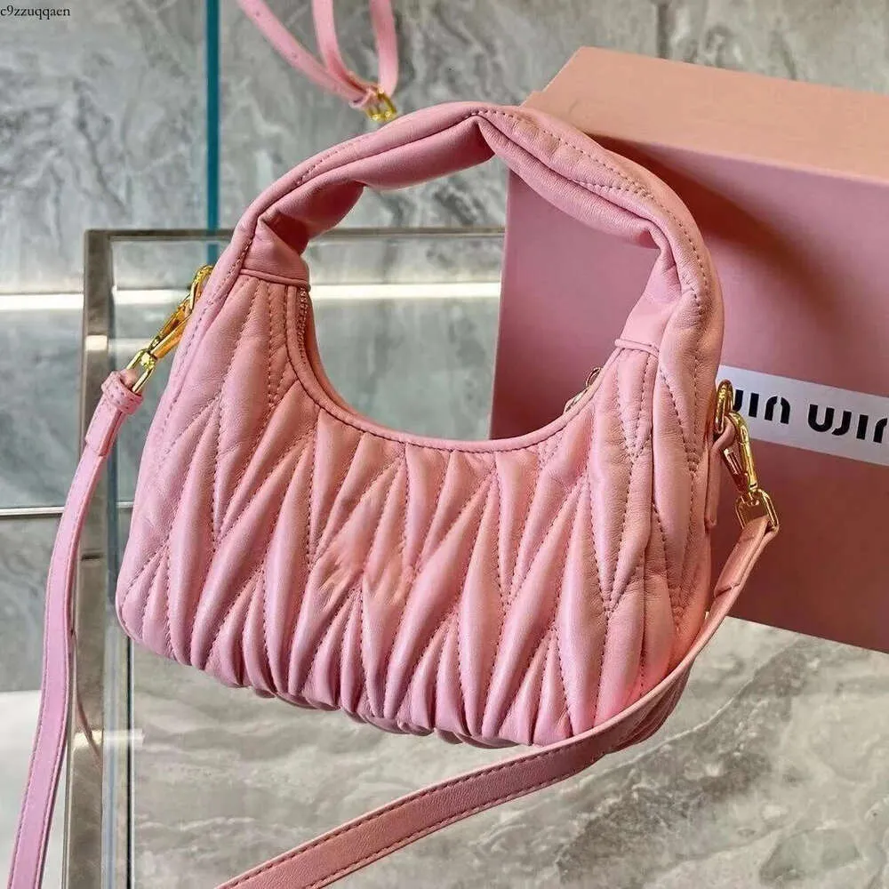 Mai Liu Designer Saddle Bag Soft Leather Shoulder Handbag With Letter M ...