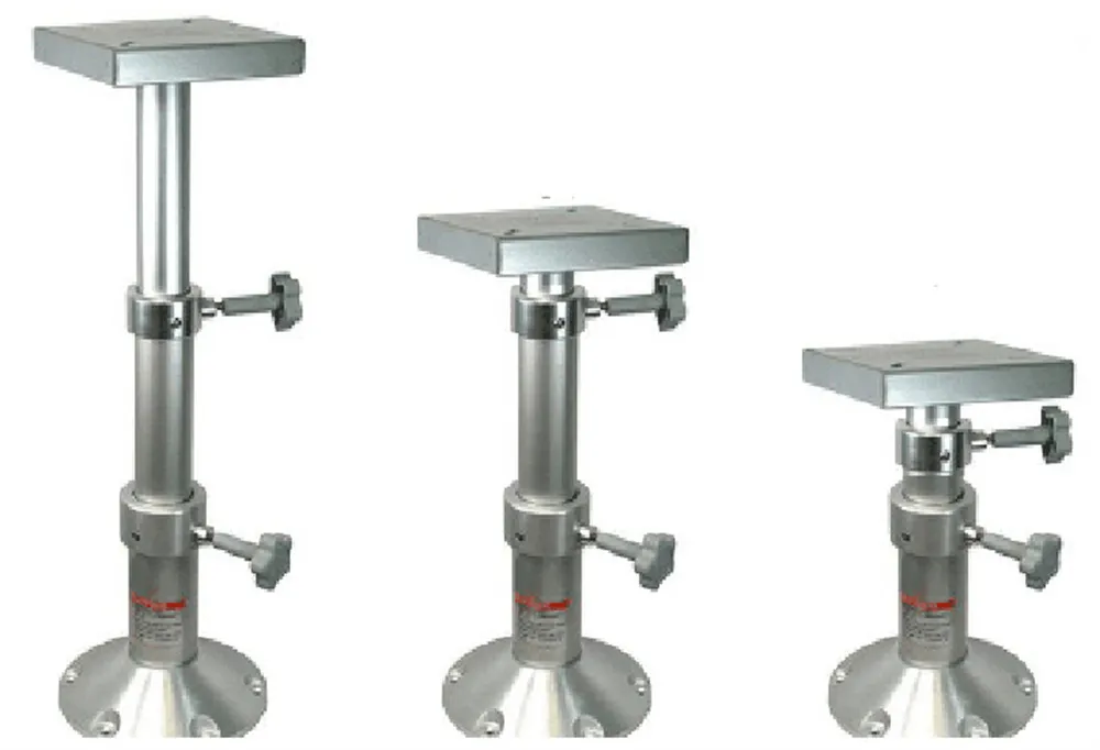Adjustable Aluminum Table Leg Pedestal Base Mount For Marine Boat Lift ...