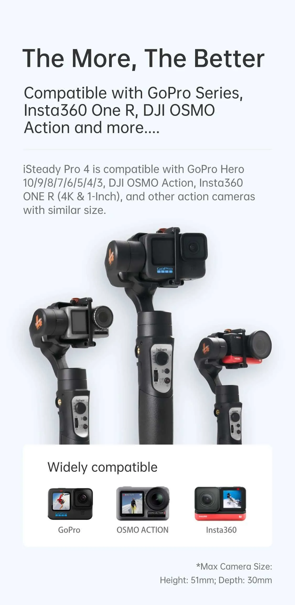 Action Camera Stabilizer Gimbal: Smooth 3-Axis Handheld for Pro-Quality ...