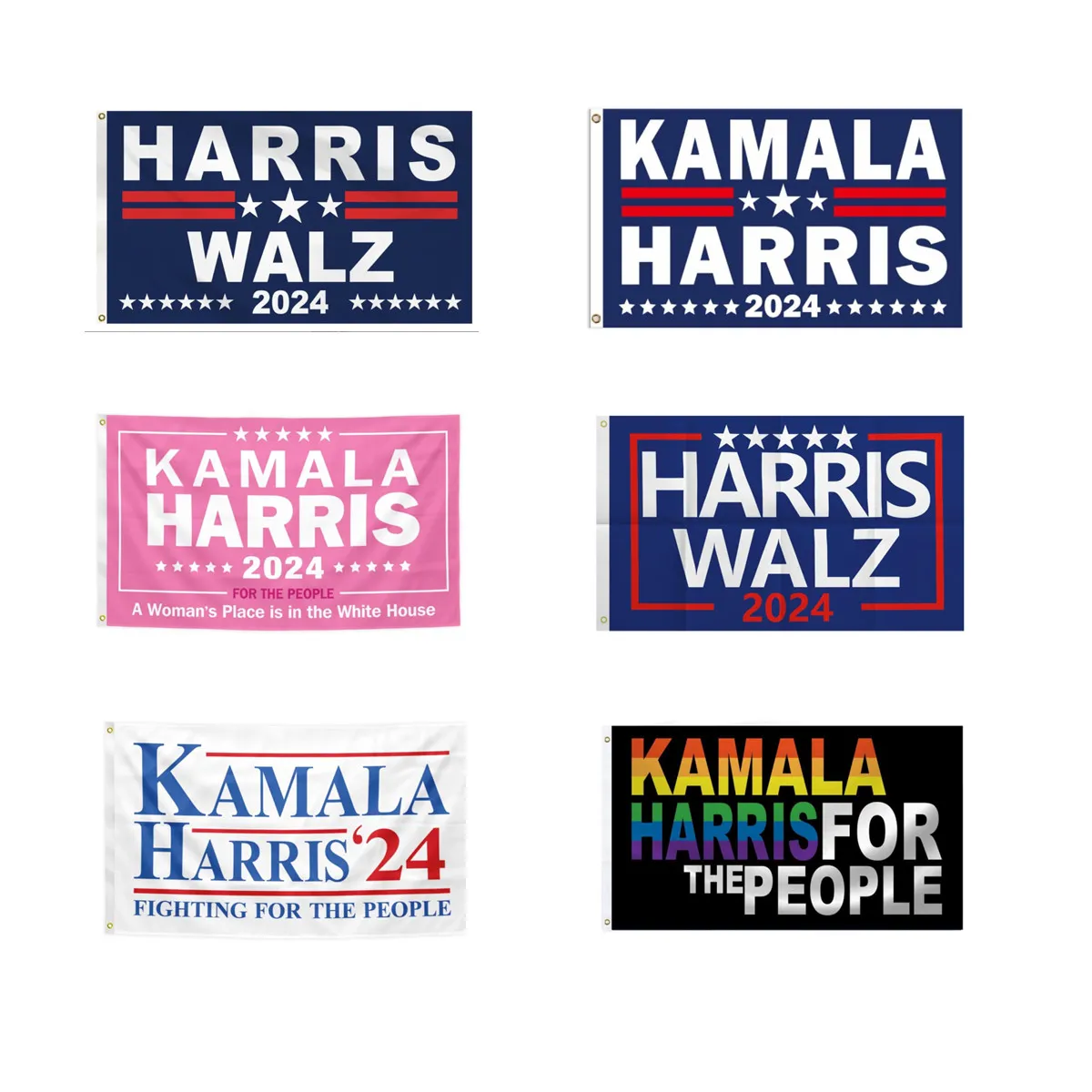 Kamala Harris 2024 Flags, 3x5ft, Interior/Exterior, 90x150cm, Para La ...