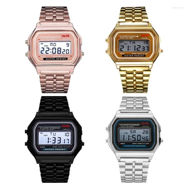 Wristwatch: Luxury Waterproof Retro Digital Sports LED Wrist Clock for ...