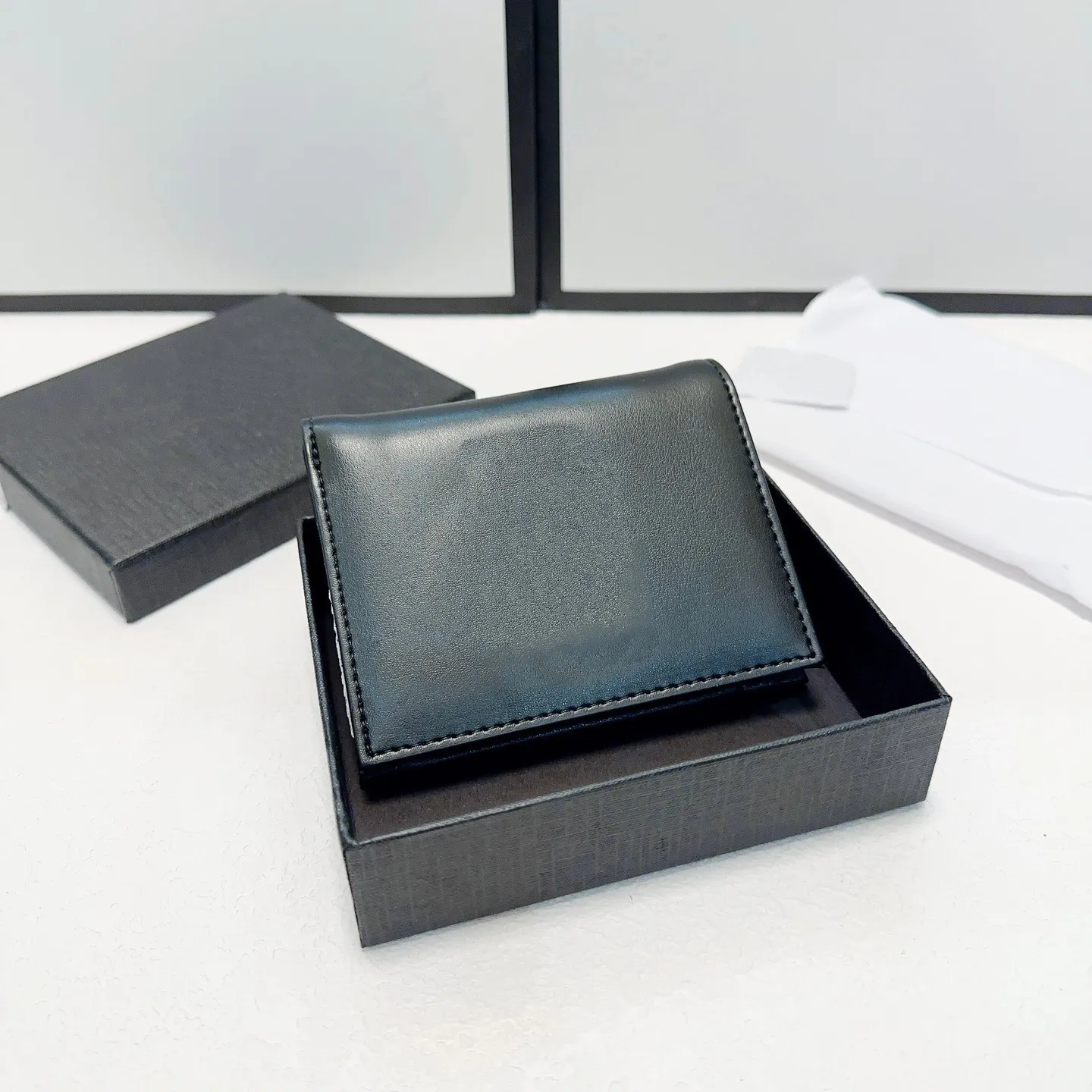 Designer Genuine Leather Wallet Men Women Short Purse Fashion Card ...