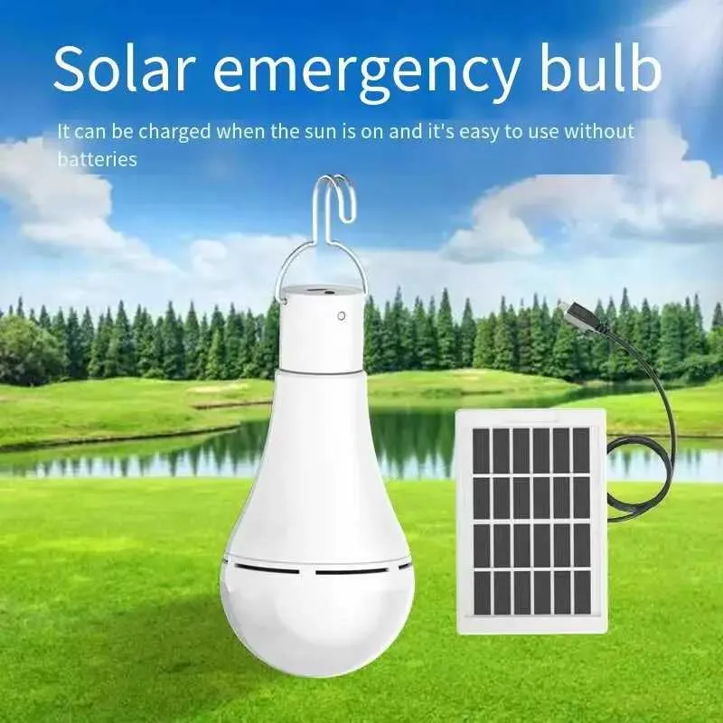 Waterproof Solar & USB Rechargeable LED Camping Light - Emergency ...