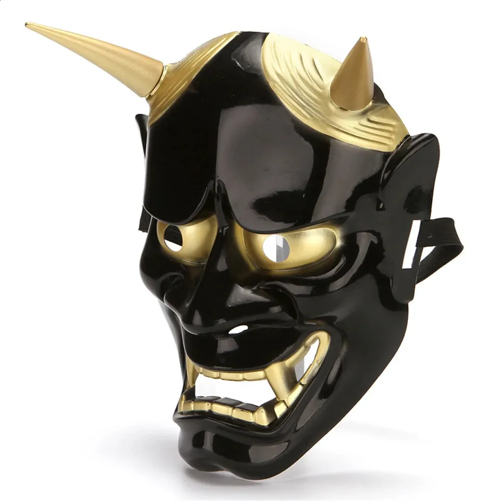 Horror Hannya Mask - Japanese Oni Demon Mask for Halloween Masquerade ...