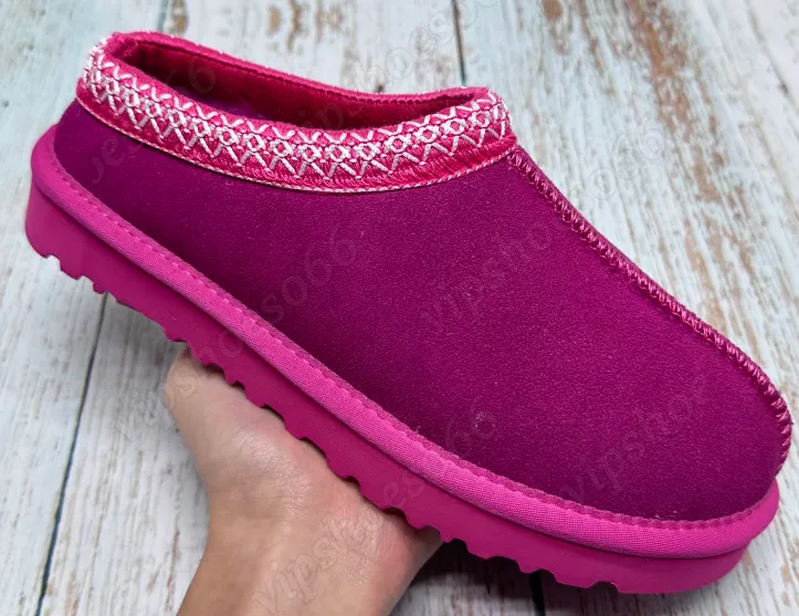 Tazz Tasman Australia Sheepskin Wool Furry Fluffy Pink Tasman Slipperss ...