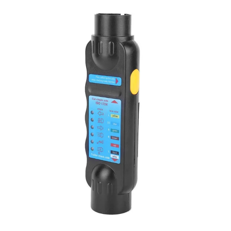 Truck Trailer Plug Socket Tester With 7 Pin Wiring Circuit Light Test