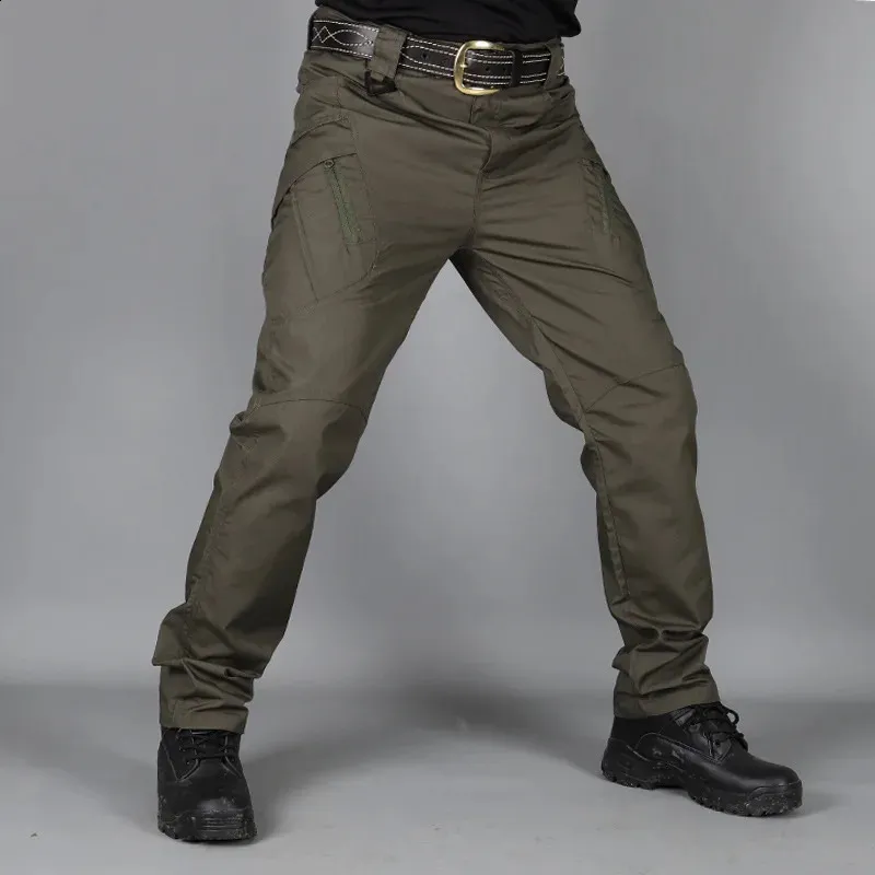 Mens Tactical Pants With Multiple Pockets And Elastic City Commuting ...