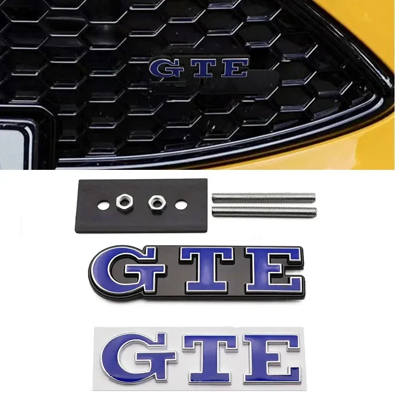 3D Metal Blue Letter Rear Trunk Front Grille Car Emblem Badge Sticker ...