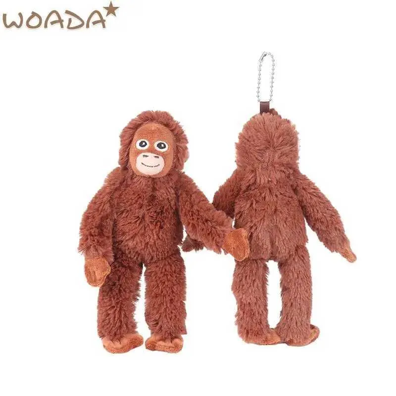 W240821 Gorilla Plush Toy Keychain Soft Filled Cartoon Chimpanzee ...