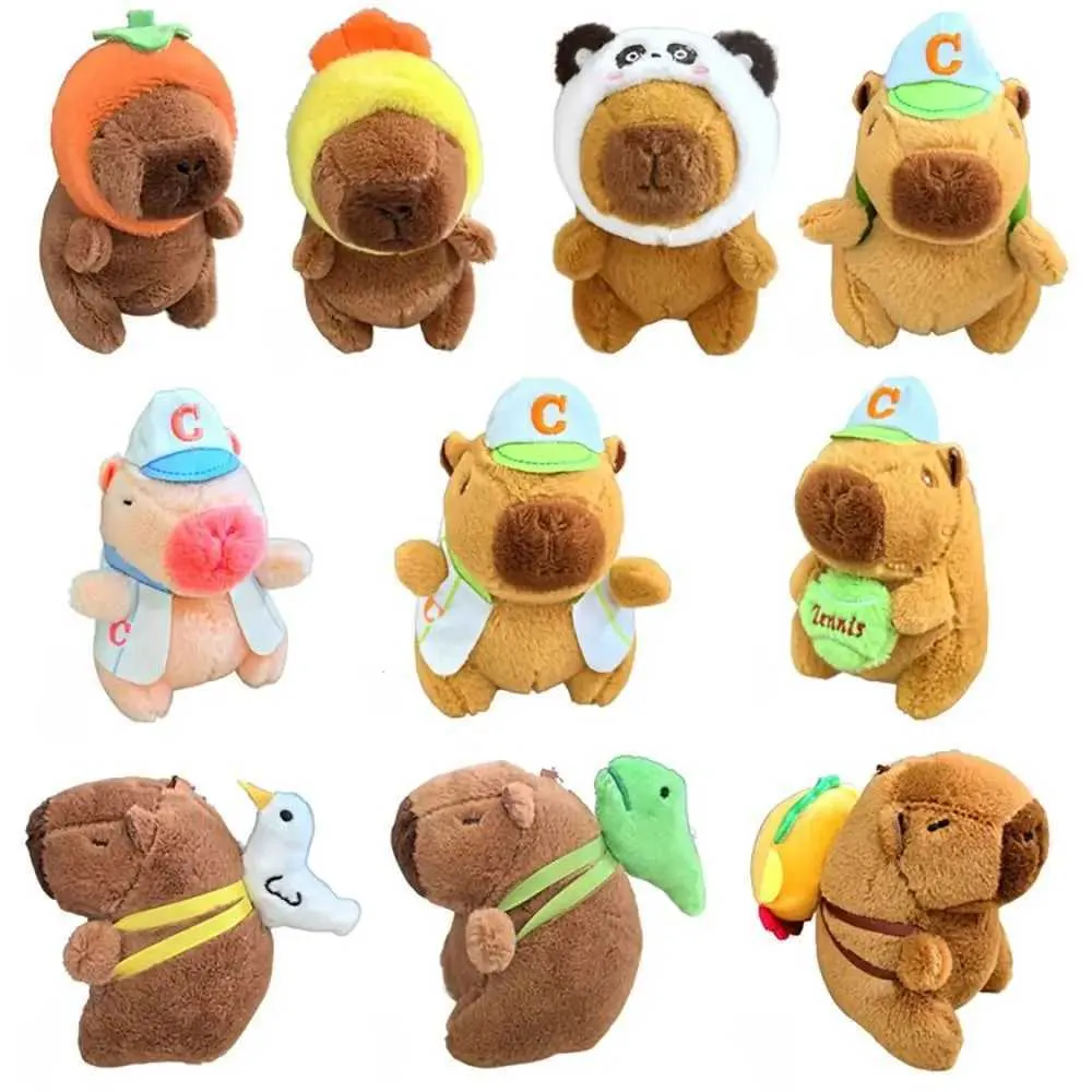 Animal Plush Keychain: Adorable Cartoon Capybara Pendant, Multi Color ...