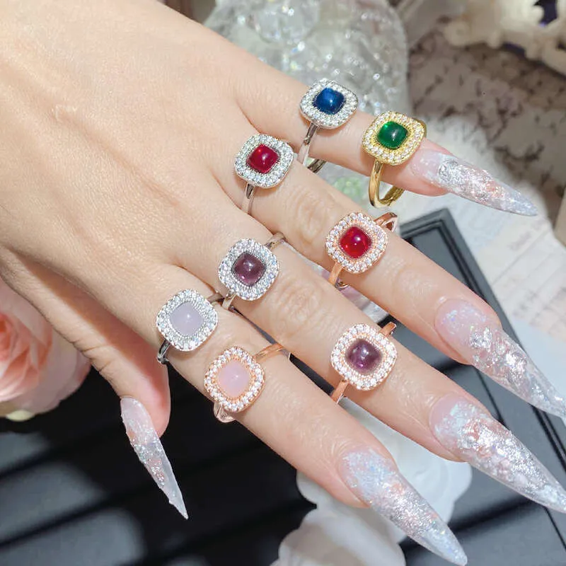 Index Finger Rings Jewelry: Elegant Gold Plated Ring With Zircon Stone ...