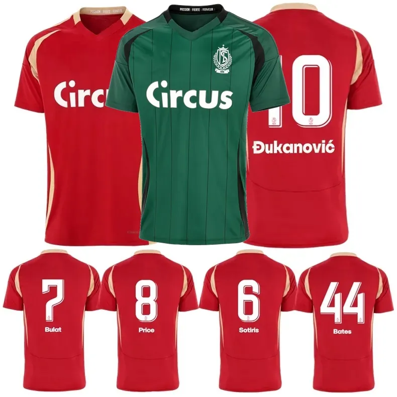 2024 2025 Standard Liege Soccer Jersey Djukanovic BULAT SOTIRIS PRICE ...