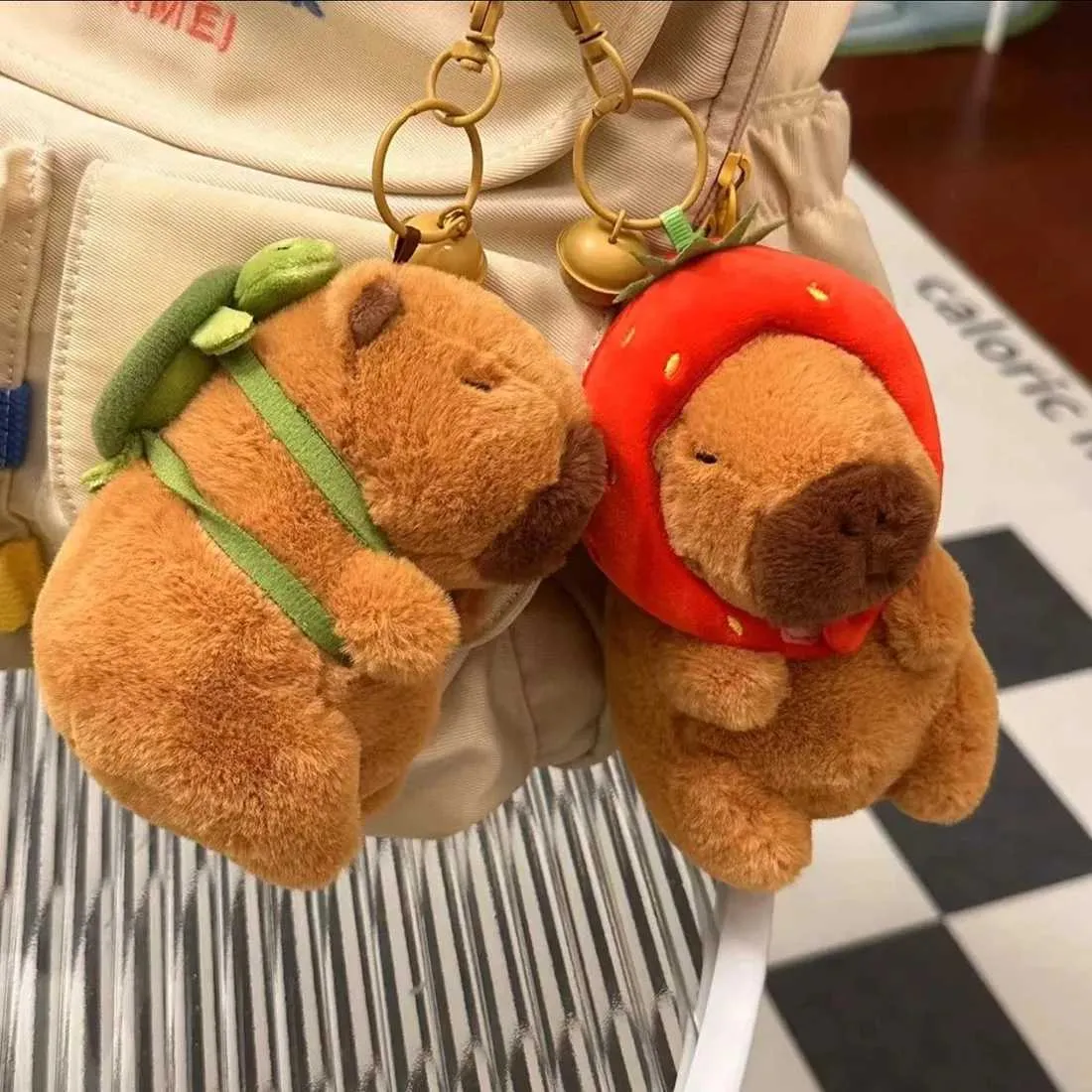 Animal Plush Keychain: Soft Capybara Plush Toy, Cute Capibara Bag ...