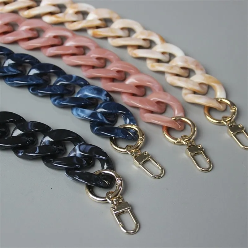 2-PackAcrylic Resin Bag Chains for Purses, Detachable Colorful Shoulder ...
