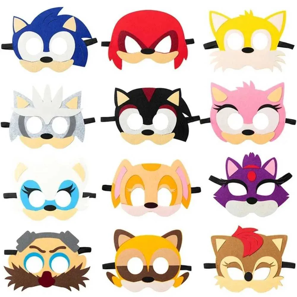 Felt Mask Sonic The Hedgeho Peripheral Creative Mask Cosplay Childrens ...