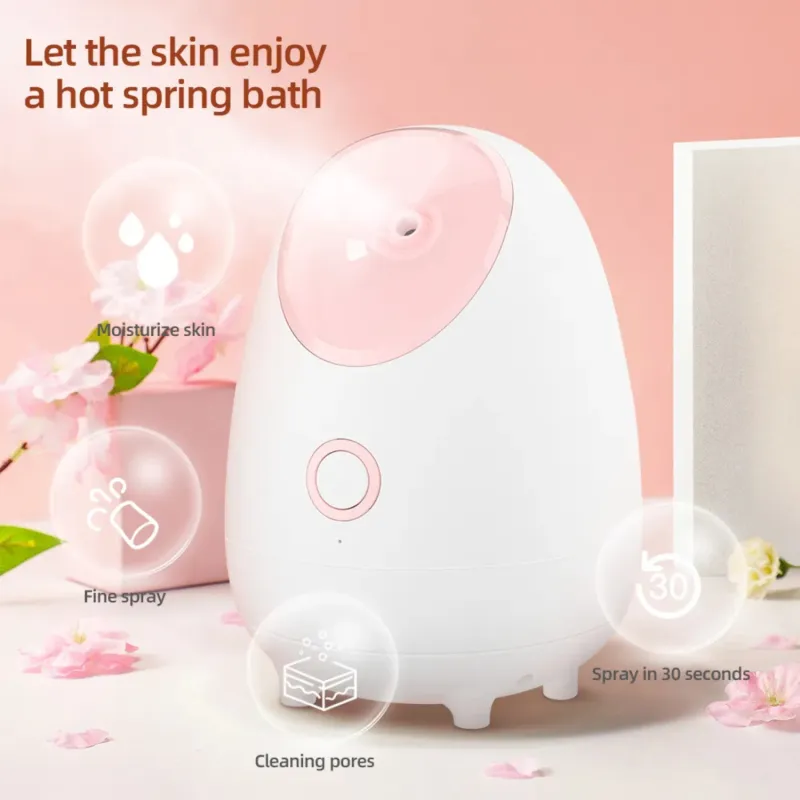 Nano Facial Steamer: Hot Mist Face Humidifier for Deep Cleansing ...