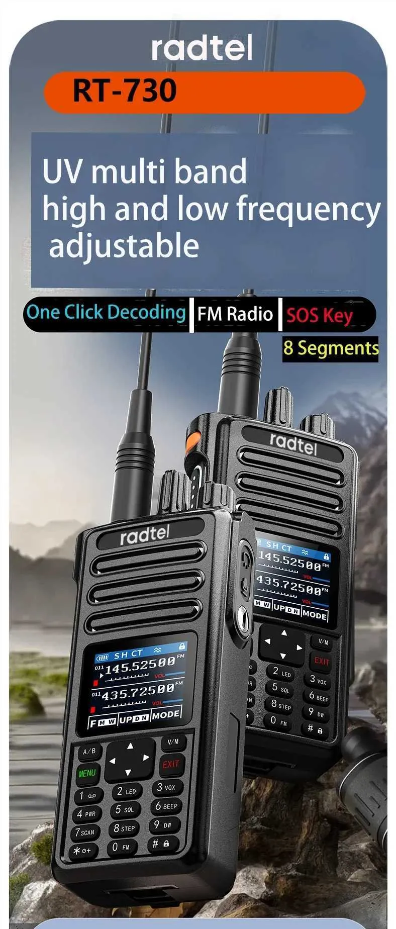Compact Air Band Handheld Transceiver Full Band... From Honey_fruit ...