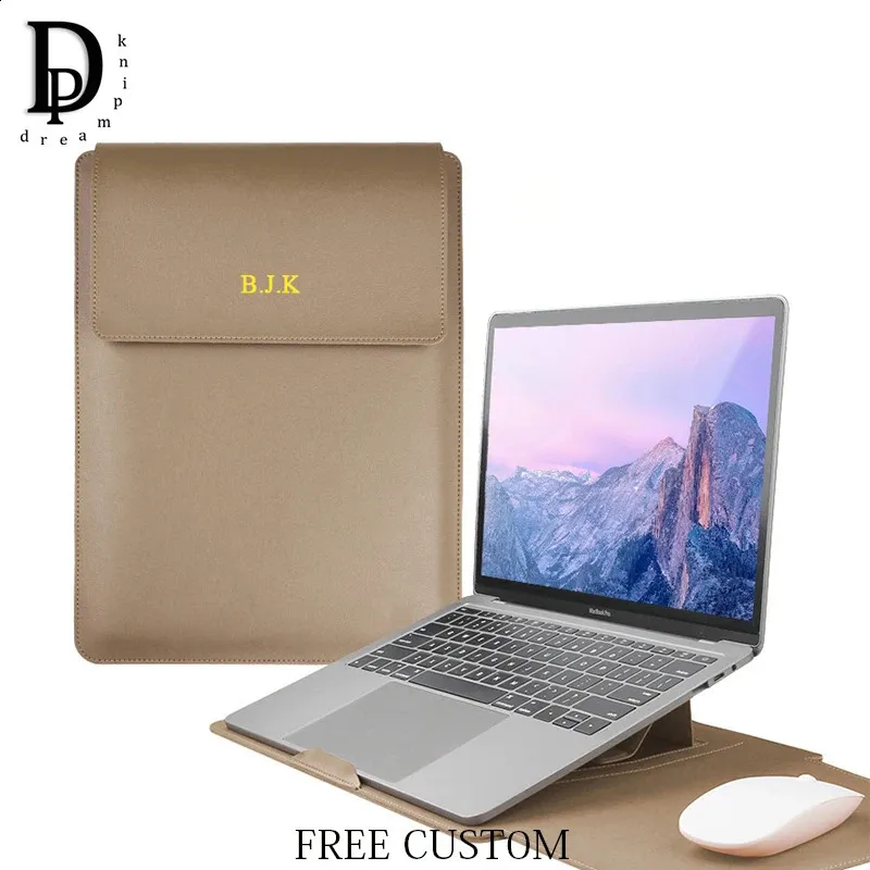 Mens Laptop Briefcase, Leather 14 Inch Laptop Bag Set With Mouse & USB ...