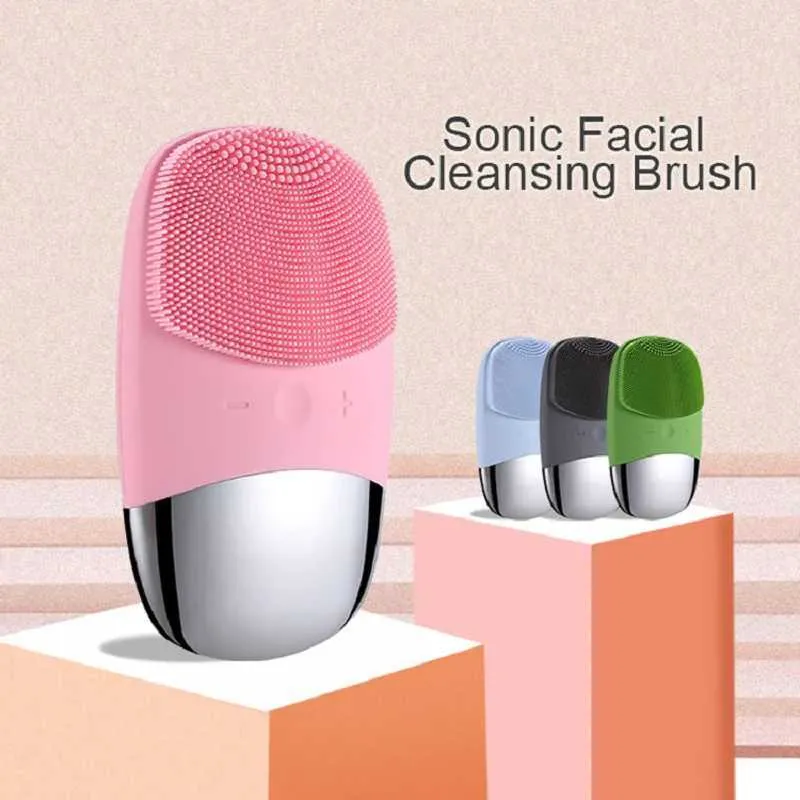 Sonic Vibration Facial Cleansing Brush - Deep Pore Cleaning, Waterproof ...