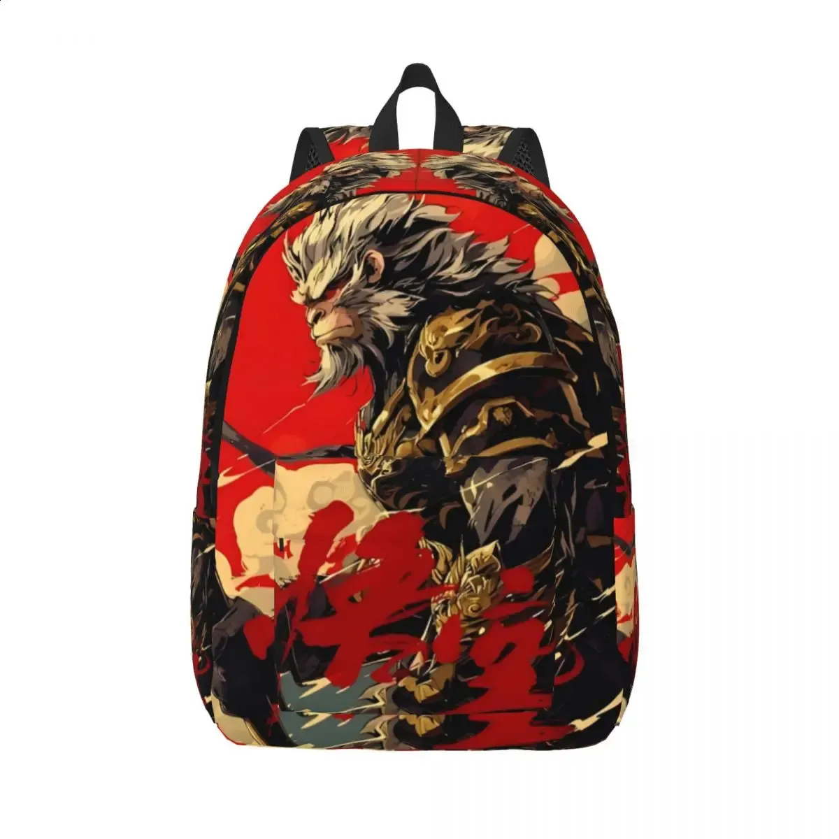 Black Mythical Monkey King Backpack Durable Laptop... From Bitystore ...