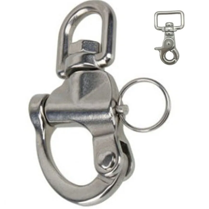 DHgate.com:70mm Marine Grade Stainless Steel Swivel Snap Hook Shackle ...