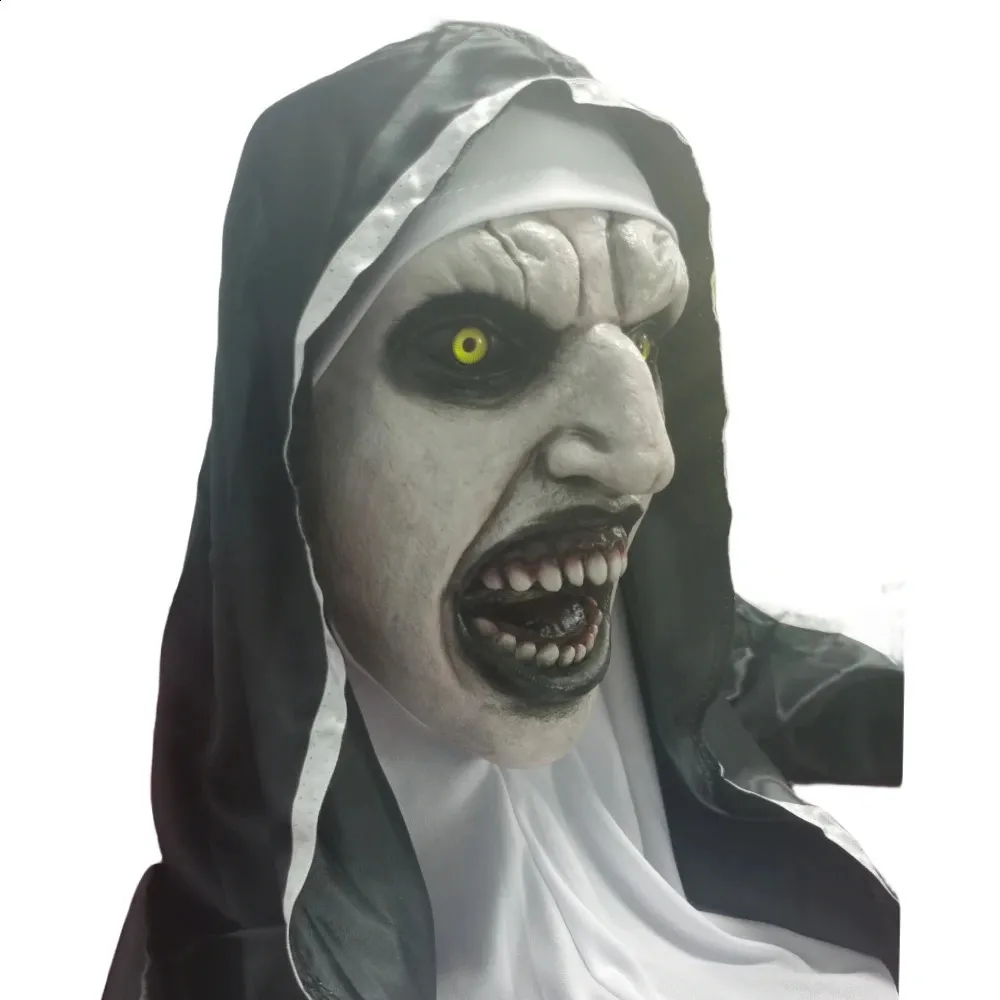 Valak Nun Mask - Latex Cosplay Helmet Valak Helmet for Halloween ...