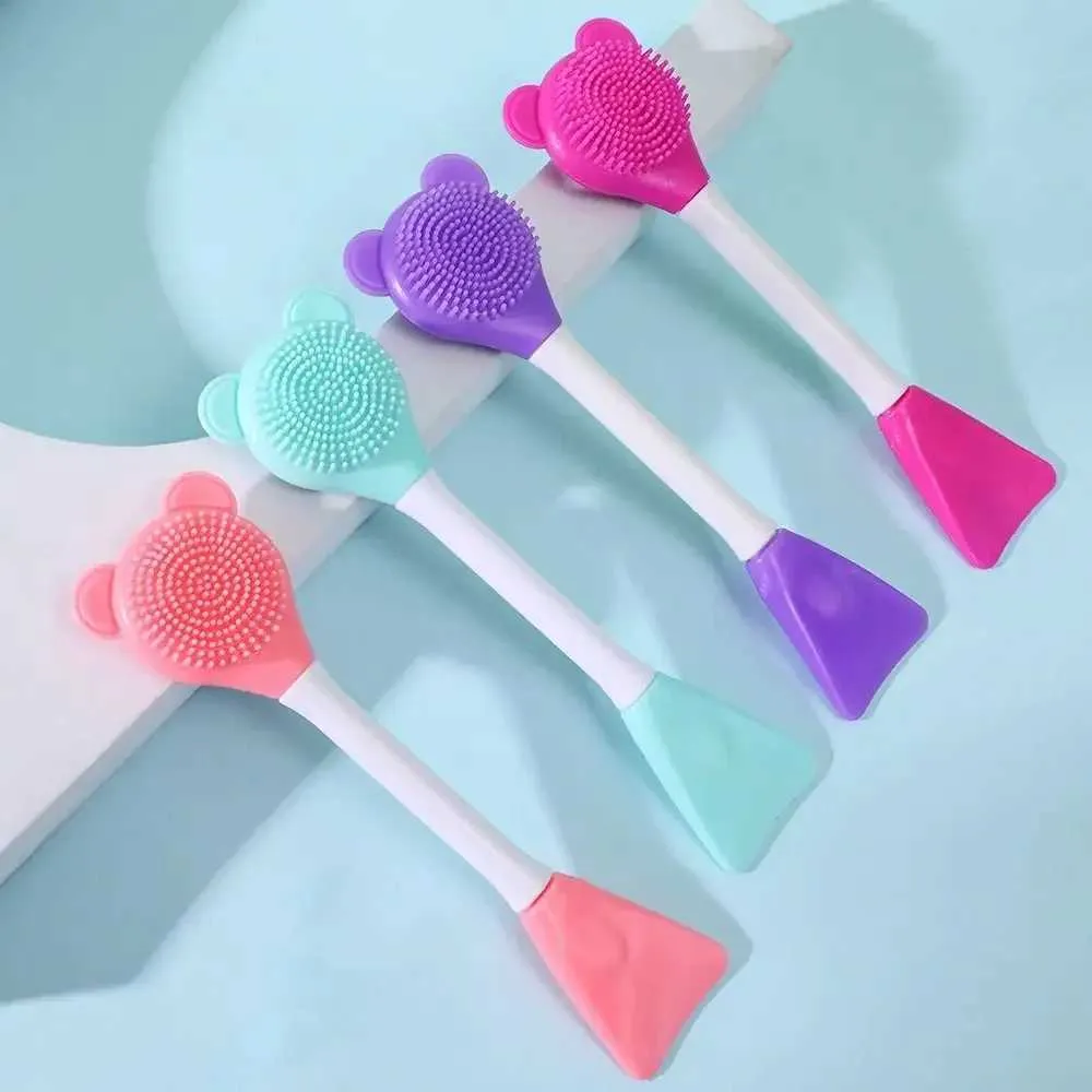 Double-Sided Silicone Face Mask Applicator Spatula Wand for Smooth ...